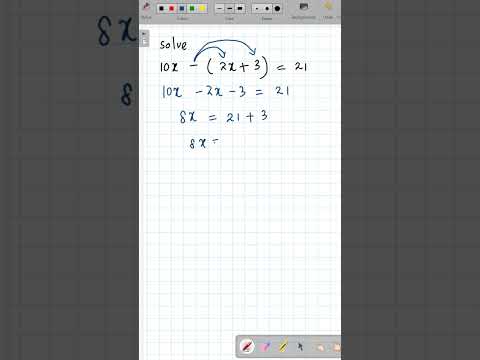 ✌️ solving linear equations 8 #maths #algebra #exam