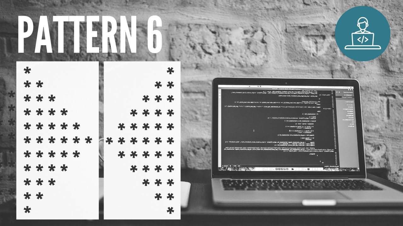 Half Diamond Pattern | Triangle | Star Pattern | Pattern Printing | Iteration