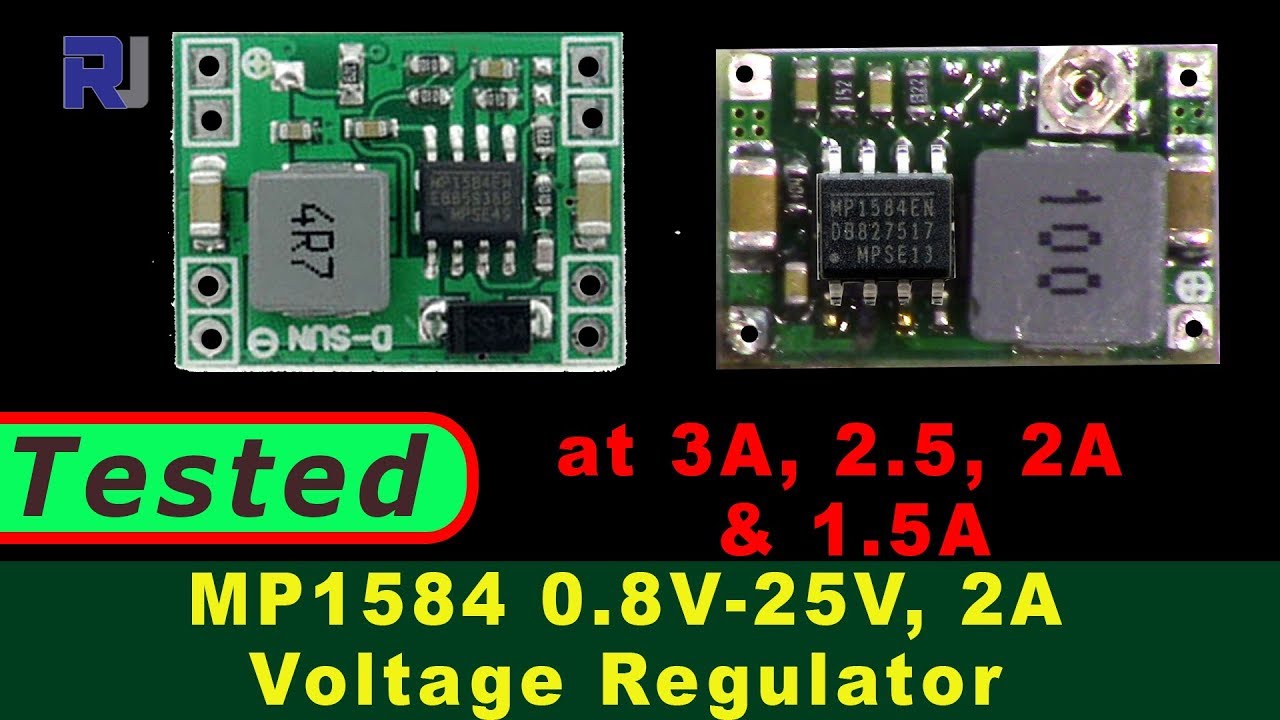 Test review of MP1584 0.8 to 25V 2A DC-DC Step down converter