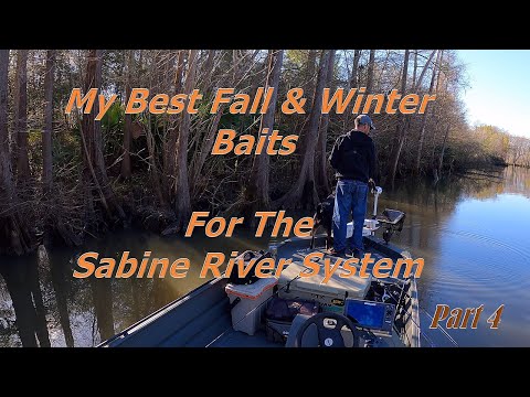 Lures that catch bass during the fall and winter on the Sabine River