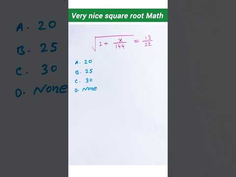 Very nice square root algebra math problem #maths #algebra #squareroot #shorts #exponents #olympaid