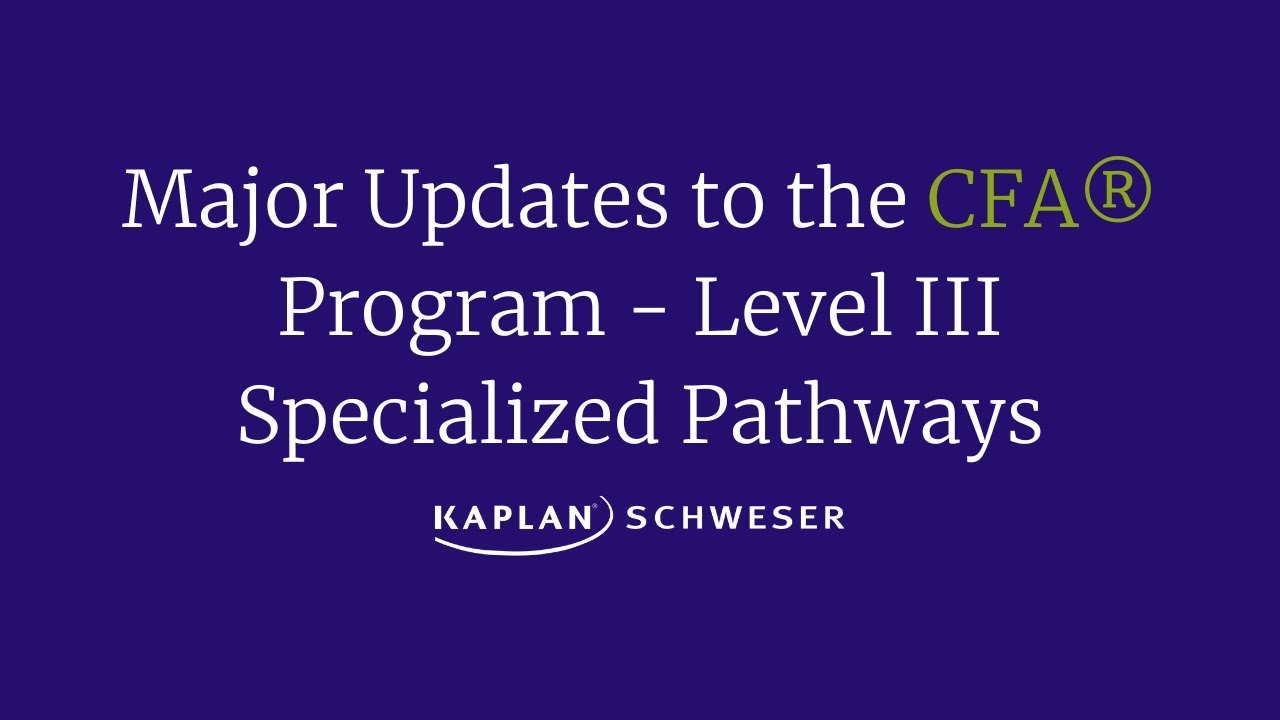 What are CFA® Level III specialized pathways?