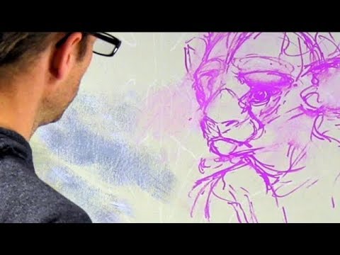 Designing A Human-like Creature From Imagination - Fantasy Mural PART 3