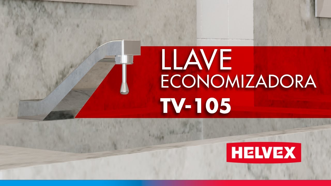 Llave de lavabo ahorradora de agua💦 TV-105 | HELVEX