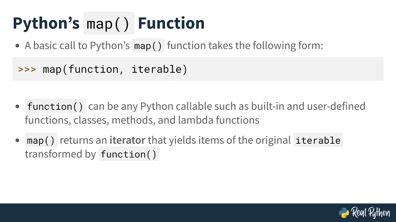 Python's map() Function: Transforming Iterables