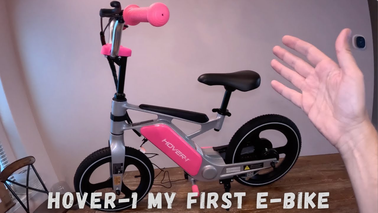 Hover-1 Electric Bicycle My First E-bike Unboxing, Assembly, Demo and Review with Kid's 1st Use