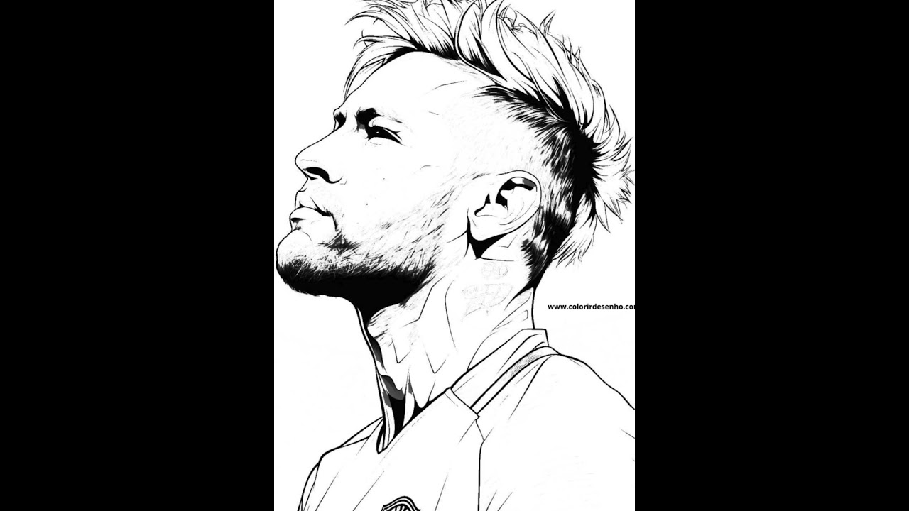 Neymar Coloring Pages 3