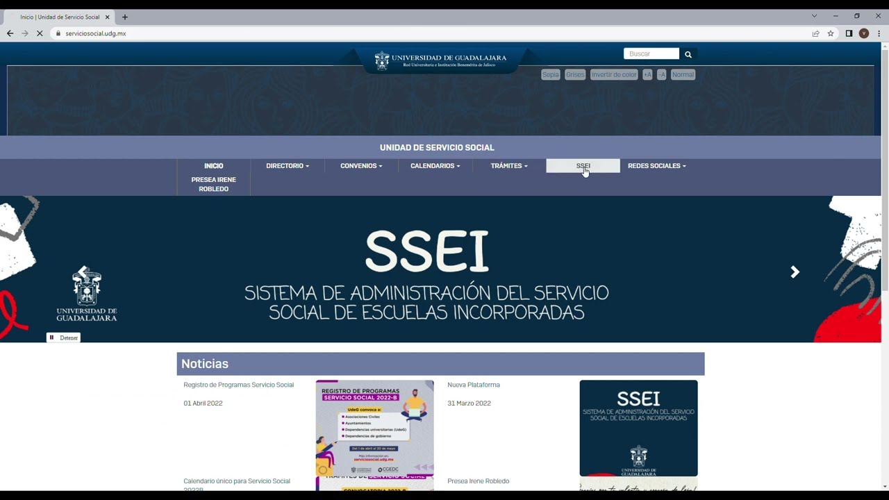 TUTORIAL USO DE PLATAFORMA SSEI