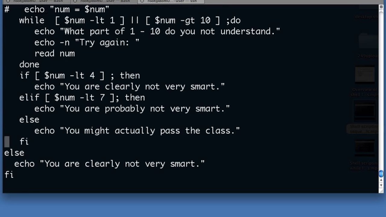 Shell scripting case statement
