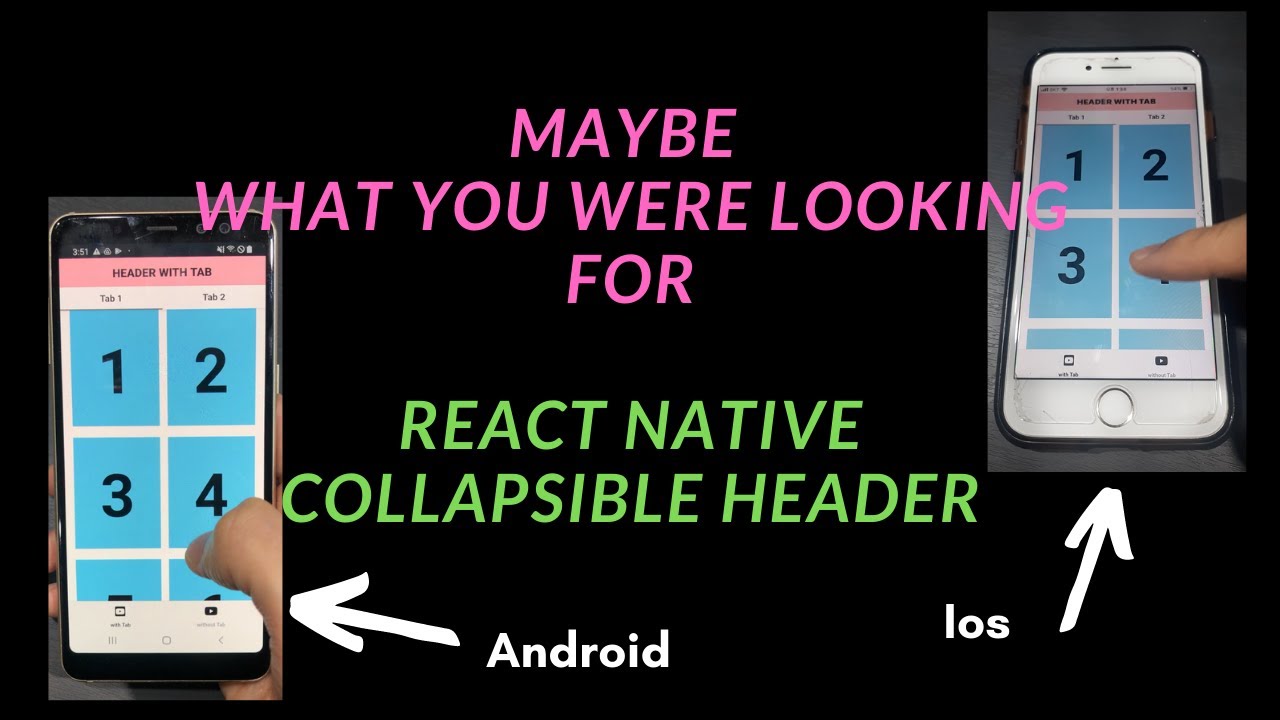 what you were looking for react native collapsible header