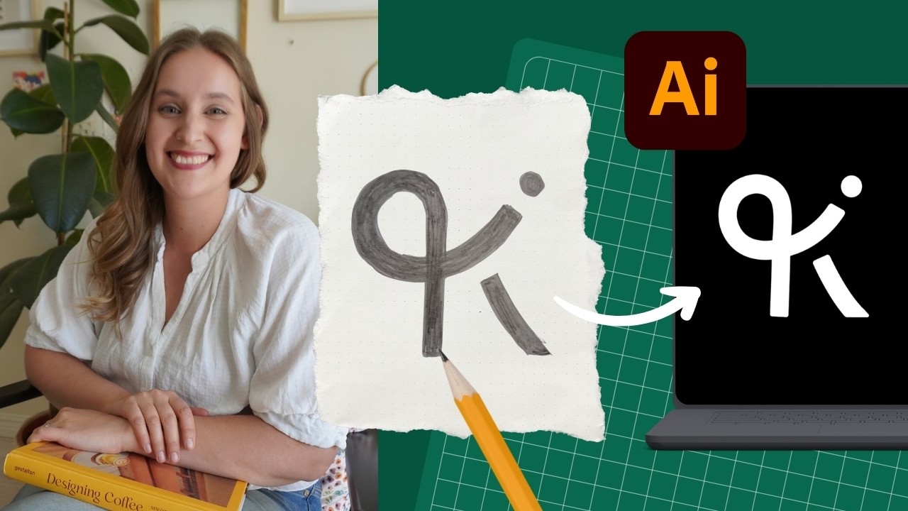 Logo Sketch to Vector - Adobe Illustrator tips & Export template