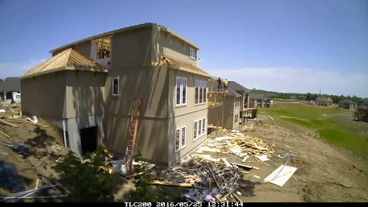 House construction time lapse 2016