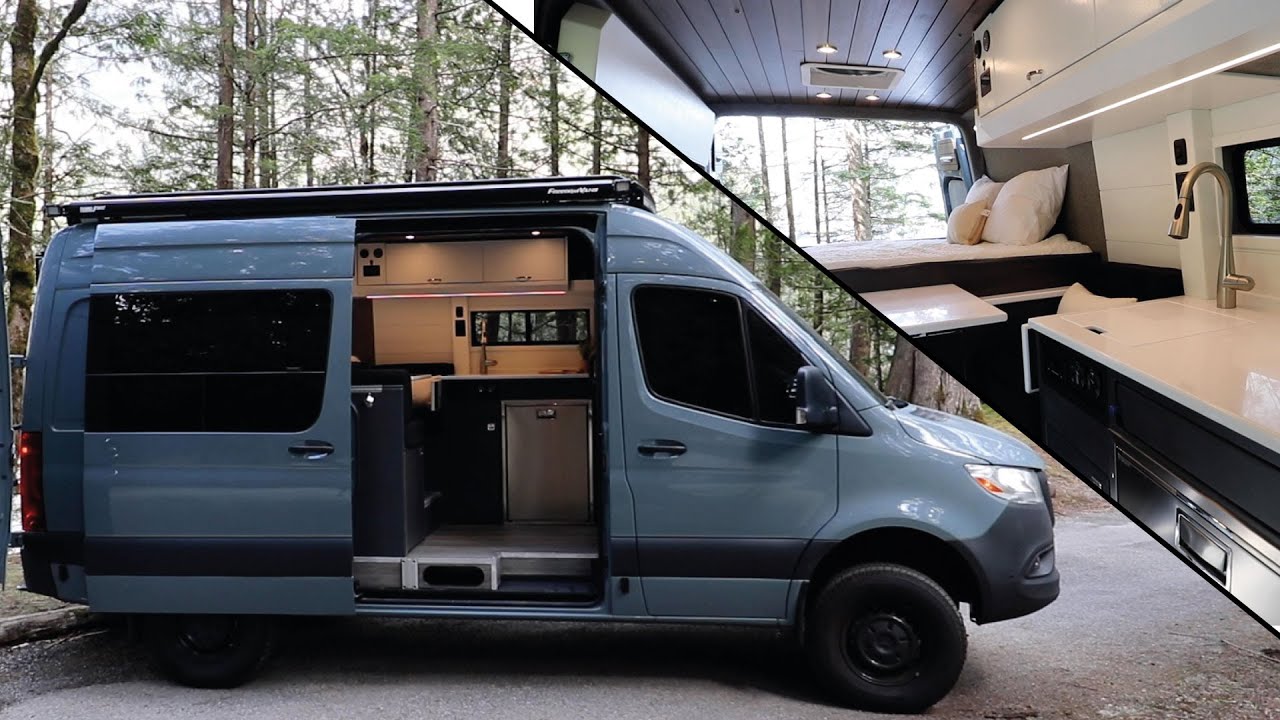 Freedom Vans' Sprinter Camper Conversion Has an "Invisible" Stovetop and a King-Size Bed ...