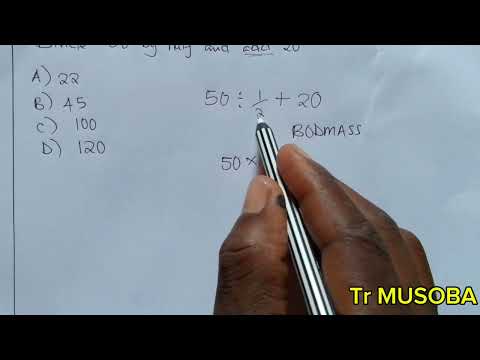divide 50 by half and add 20