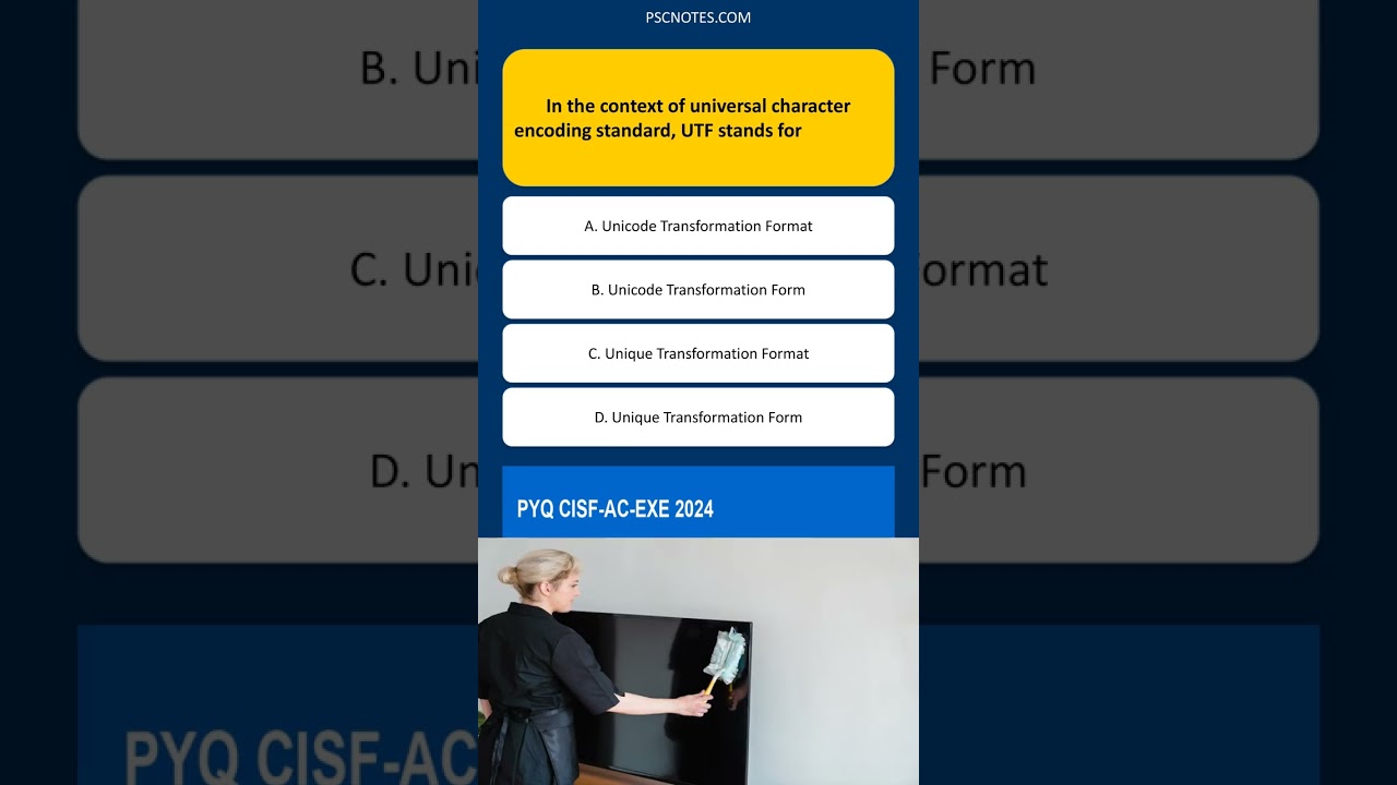 In the context of universal character encoding standard, UTF stands for