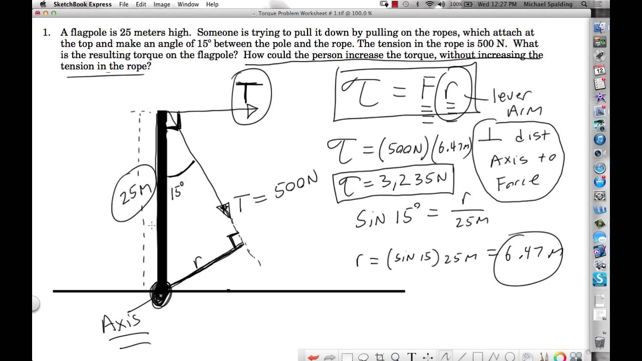 Ch 8 - Torque Problem Worksheet # 1.mp4
