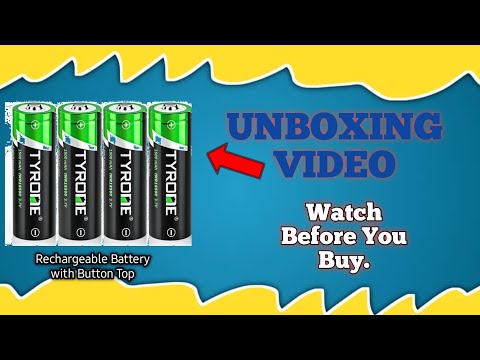 Rechargeable Battery with Button Top UnBoxing Video