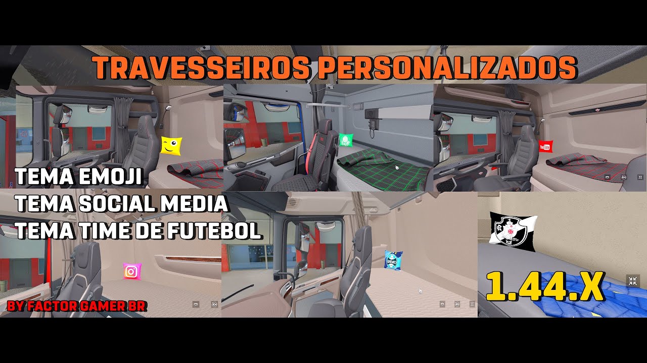 New Custom Pillows for all trucks Ets2 1.44.x 1.43.x 2.0 - ETS 2