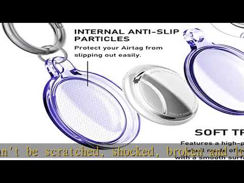 Waterproof Airtag Holder, DDJ 4 Pack Airtag Keychain, AirTag Case for Dog Collar, Luggage, Keys, Fu
