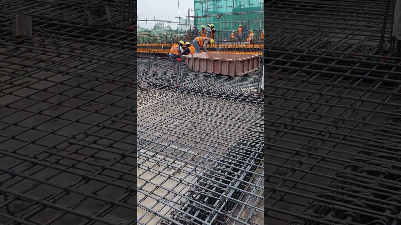 Slab rebar #engineering #construction #slab #structure #design