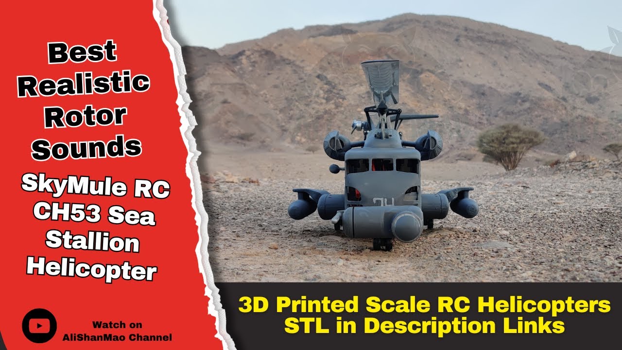 Sky Mule X480 – CH53 Sea Stallion Inspired Fuselage for FlyWing FW450 ...