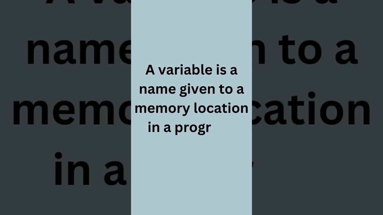 Python Variables Explained in 60 Seconds Master Variables in Python Fast