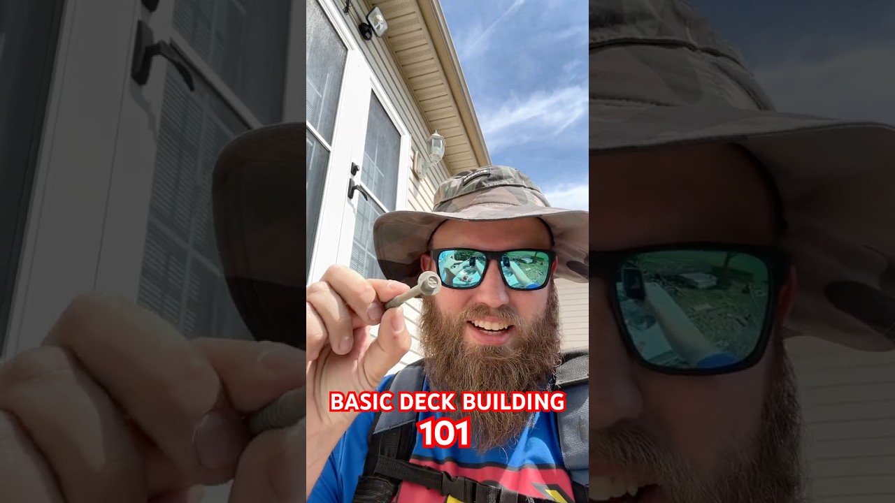 Basic Deck Building 101 #carpenter #carpentry #deck #deckbuilding #construction