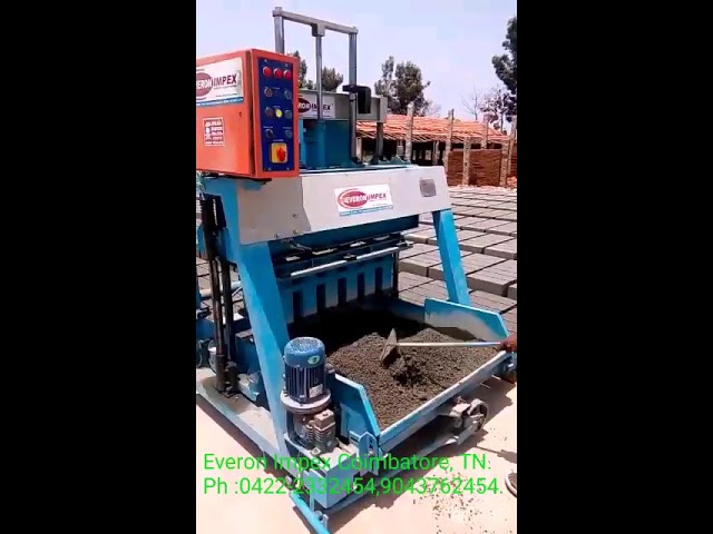 Cement Brick Machine - Semi Automatic Cement Brick Making Machine ...