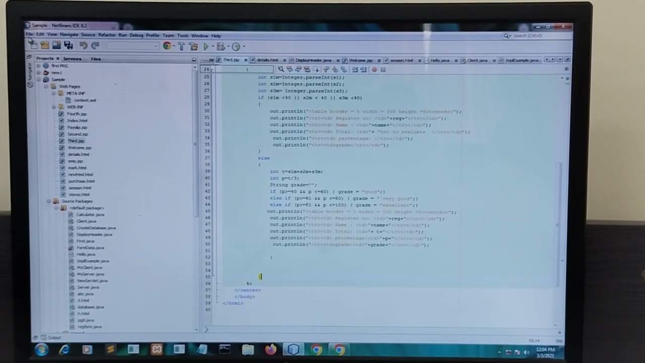 Program 3 Advanced Java program Lab