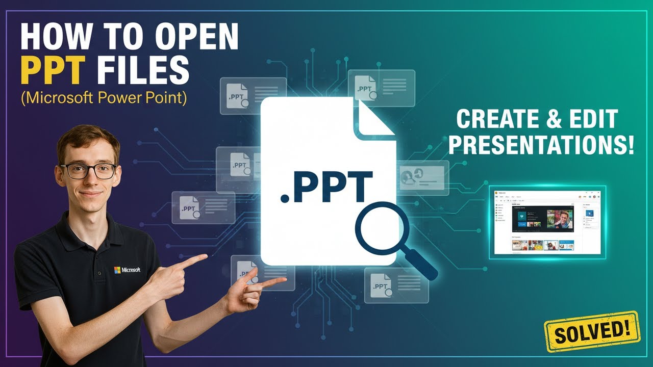 How to Open PPT Files (Microsoft PowerPoint)