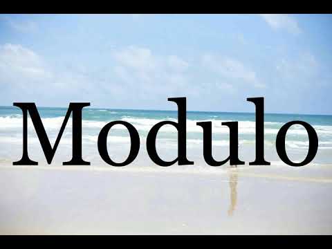 How To Pronounce Modulo馃寛馃寛馃寛馃寛馃寛馃寛Pronunciation Of Modulo