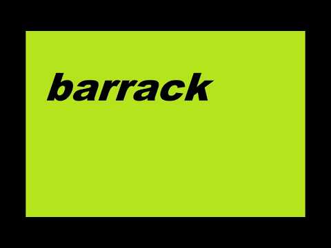 barrack Meaning