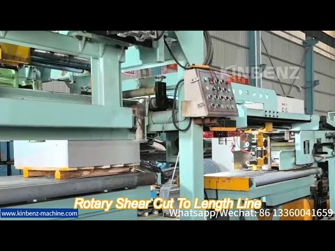 customizable rotary shear cut to length line ctl line with sheet stacker