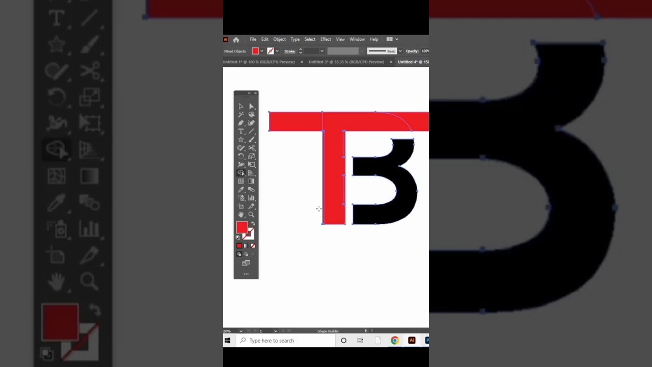 Tb letter logo design tutorial #logo