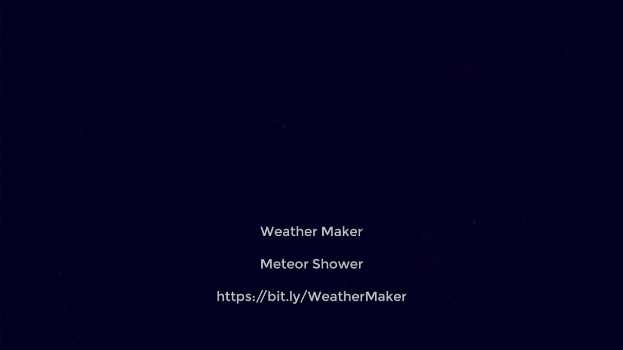 Weather Maker for Unity - Meteor Shower