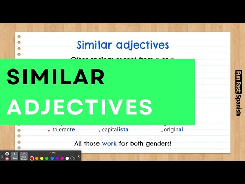 Lesson 56. Similar Adjectives in Spanish
