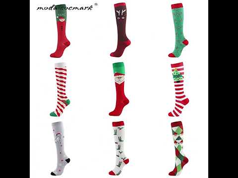 3/6/7 Pairs/Pack Compression Socks Women Men Knee High 30 MmHg