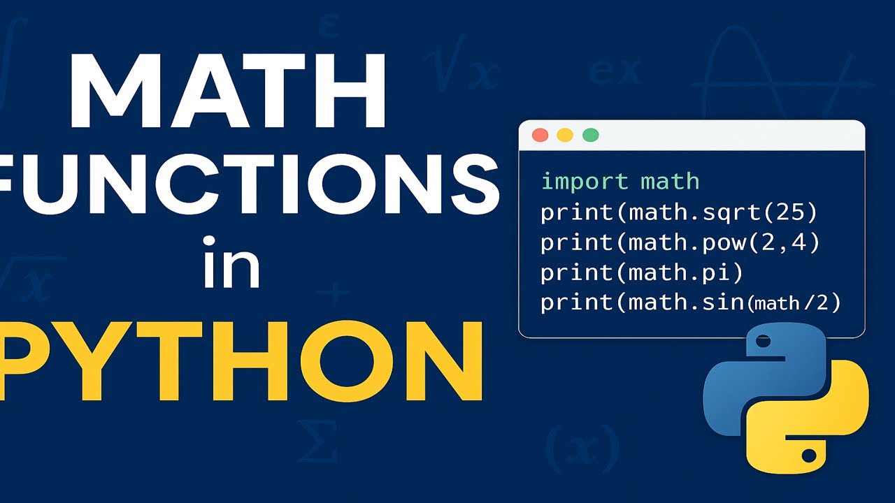 Python Math Functions | How to Use the Math Module