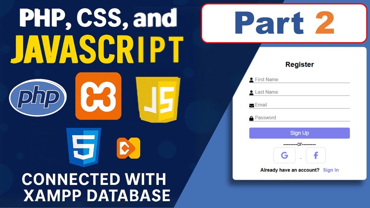 Create a Login System with PHP, HTML & CSS (Using XAMPP + MySQL!) Part 2 #coding #php #xampp #html