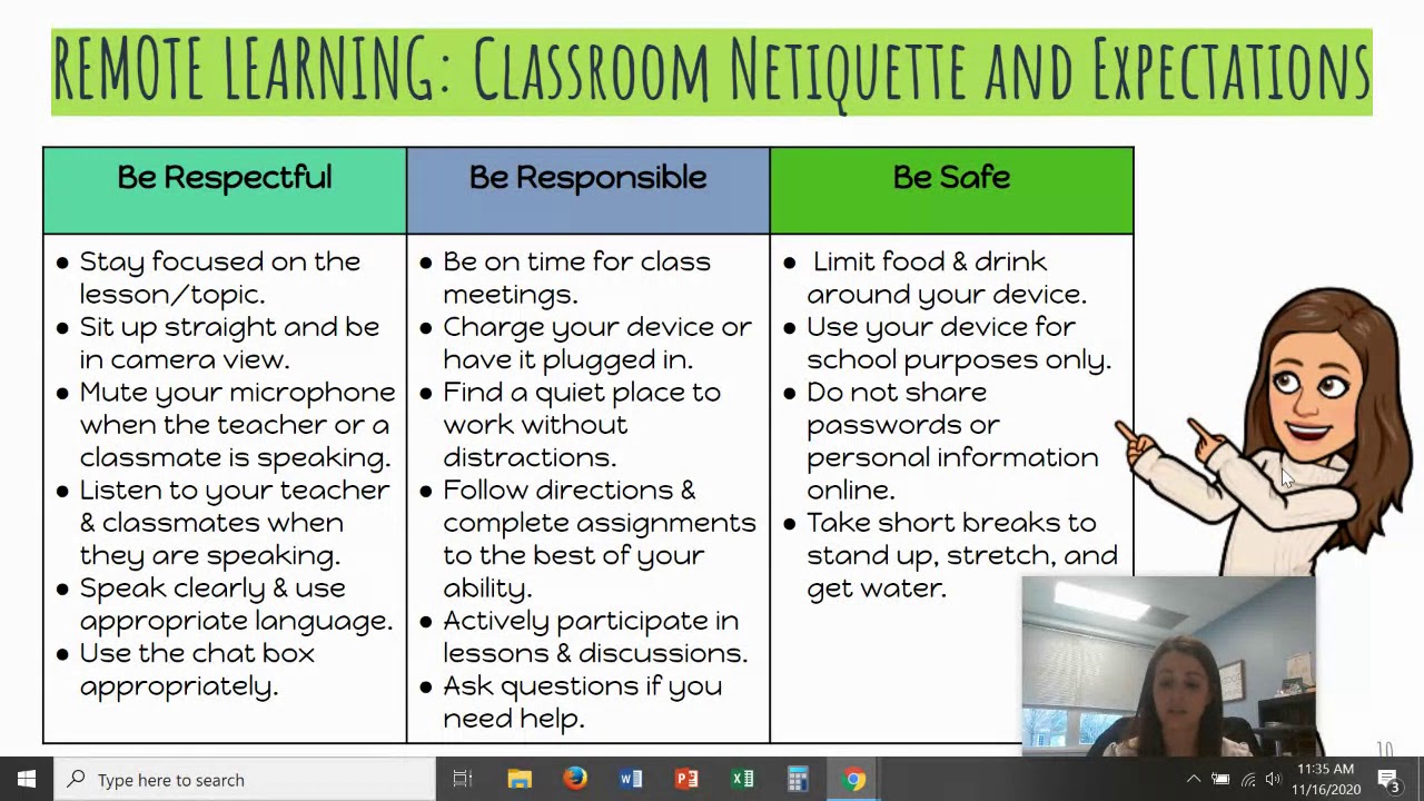 Continuous Learning (Remote) Model: Expectations