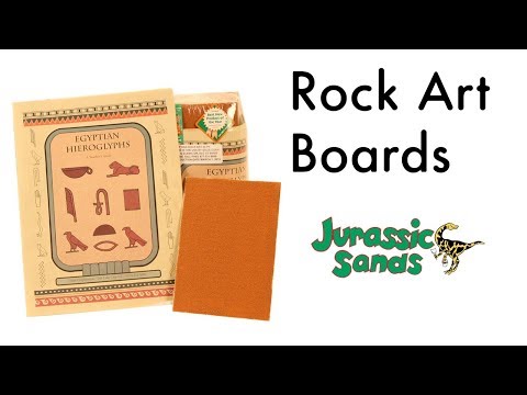 24 Pack of Jurassic Rock Art Boards- Make Native American Petroglyphs & Egyptian Hieroglyphics