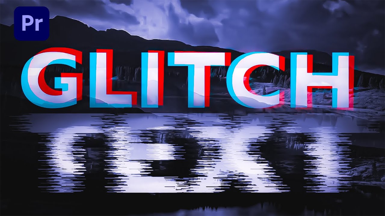 How to Create GLITCH Text Effect Adobe Premiere Pro 2021 tutorial