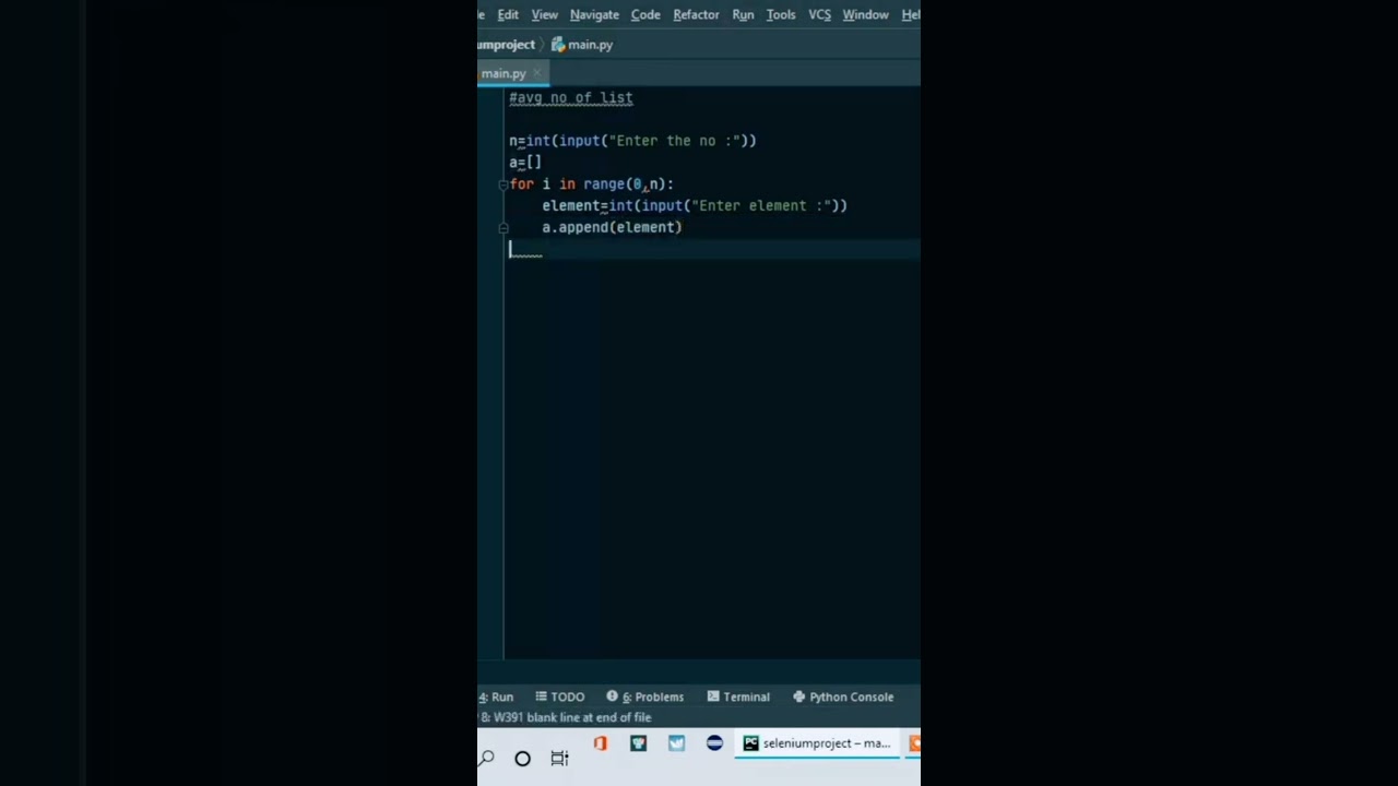 How to find the average of number from the list using python | #shorts
