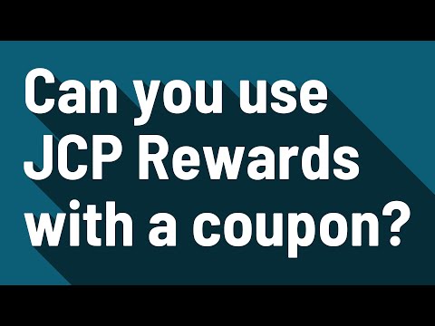 Can you use JCP Rewards with a coupon?
