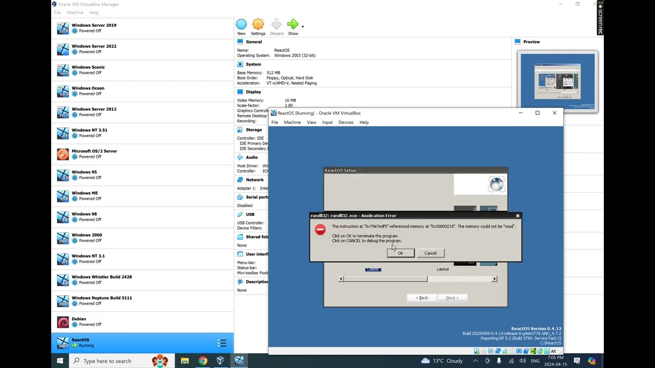 Installing ReactOS in Virtualbox (Tutorial)