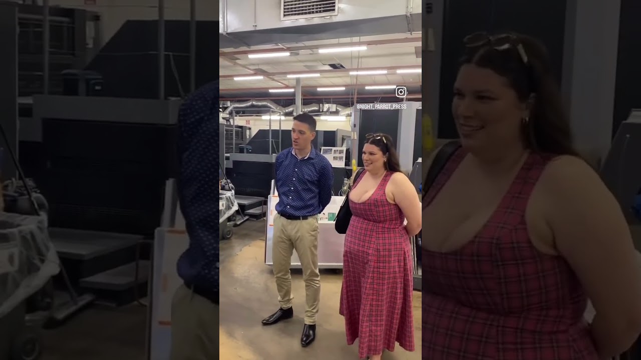 Press check day at Advance Printing with Mabel Gibson