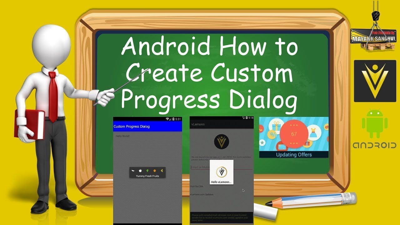 Android How to Create Custom Progress Dialog