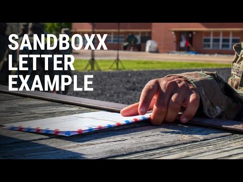 Sandboxx Letter Example