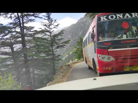 Drive On a Narrow & Curvy Mountain Road With Traffic