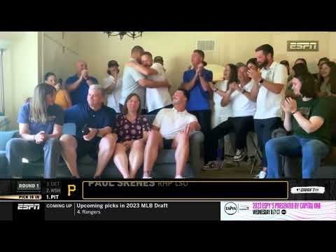 The Pittsburgh Pirates Select Paul Skenes With the 1st Pick in the 2023 MLB Draft! 🤯